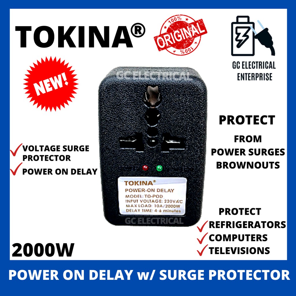 TOKINA Power On Delay , Voltage Surge Protector / Power Surge Protector ...