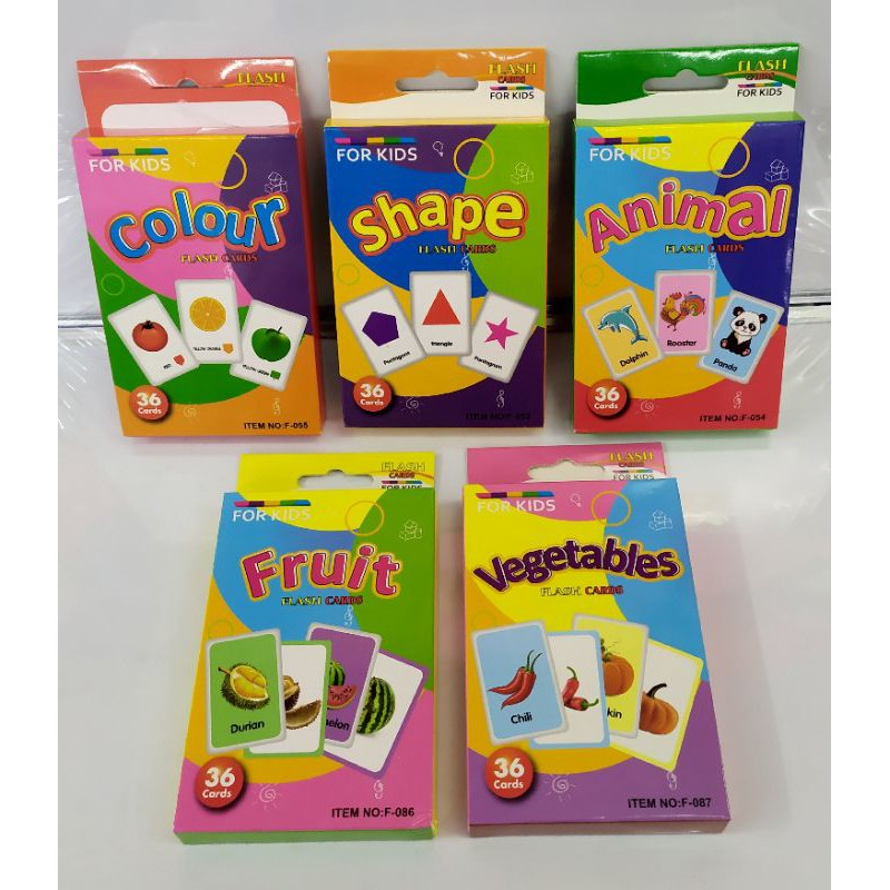 36Cards Educational FLASHCARD For Kids! | Shopee Philippines
