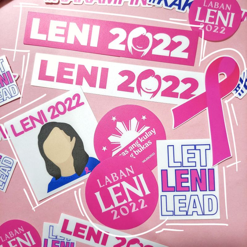 Leni Robredo 2022, Large Size Sticker Vinyl Car Sticker (Water proof ...