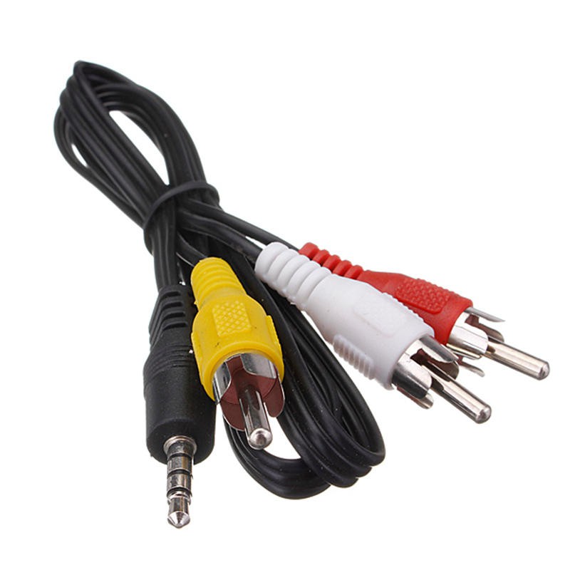 3.5mm Jack Plug Male To 3 RCA Adapter High Quality 3.5 To RCA Male ...