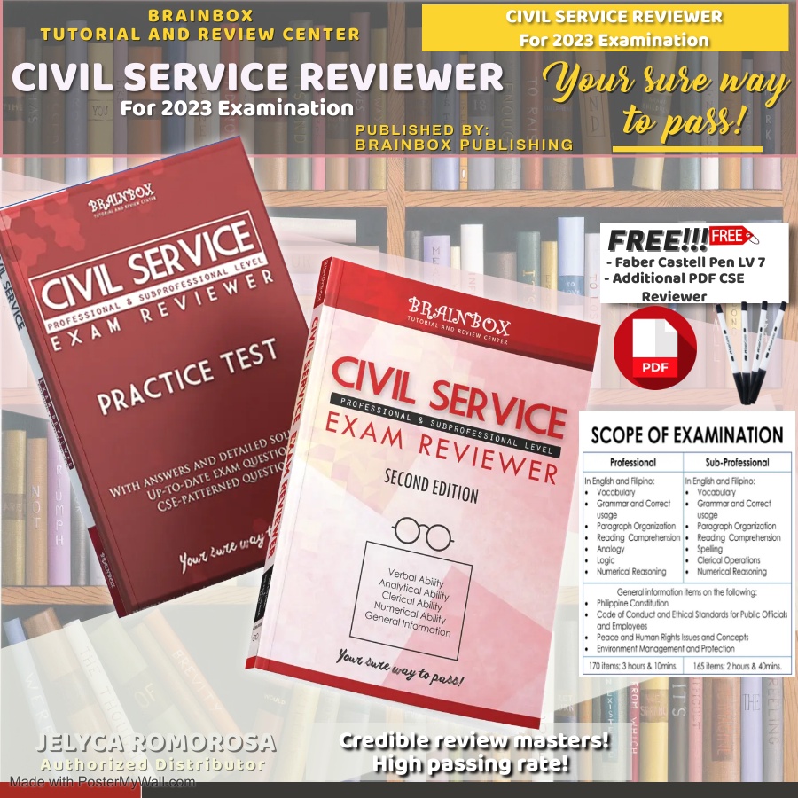 Brainbox Civil Service Exam Reviewer Bundle 2 2022 2023 Edition