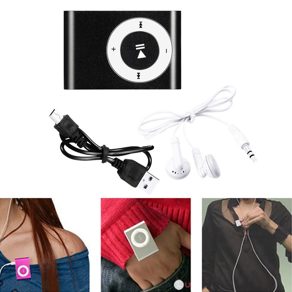 Mini Portable MP3 Player Clip MP3 Player Sport Colorful TF Card Mp3 ...