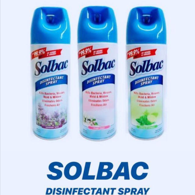 Solbac Disinfectant spray 300g | Shopee Philippines