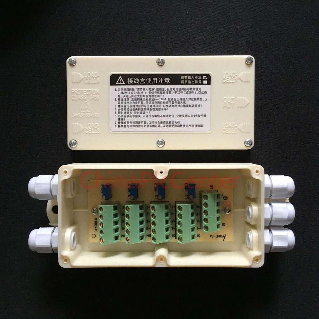 Load Cell Junction Box 5-Hole 4-Wire Electronic Junction Box Waterproof ...