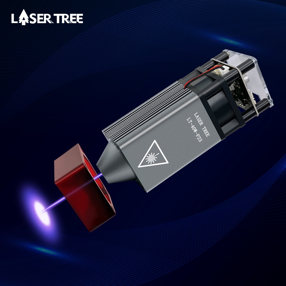 LASER TREE 40W Laser Module 450nm TTL Laser Head Blue Light Module for ...