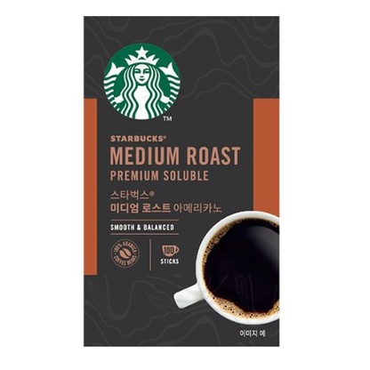Starbucks Americano Stick type Coffee Premium Soluble Dark Roast Medium ...