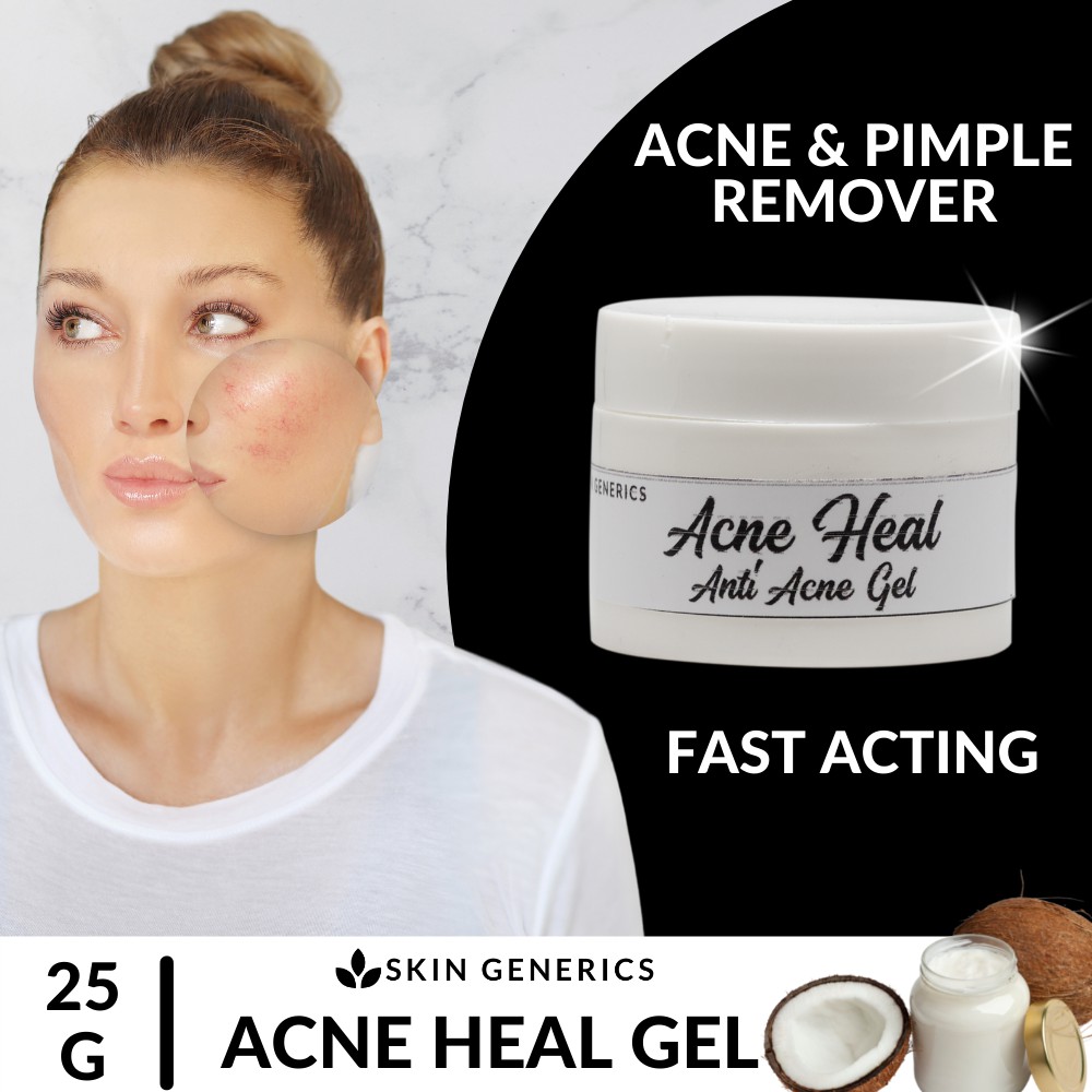 [ ANTI ACNE + PIMPLE MARKS REMOVER ] SkinGenerics AcneHeal Healing Gel ...