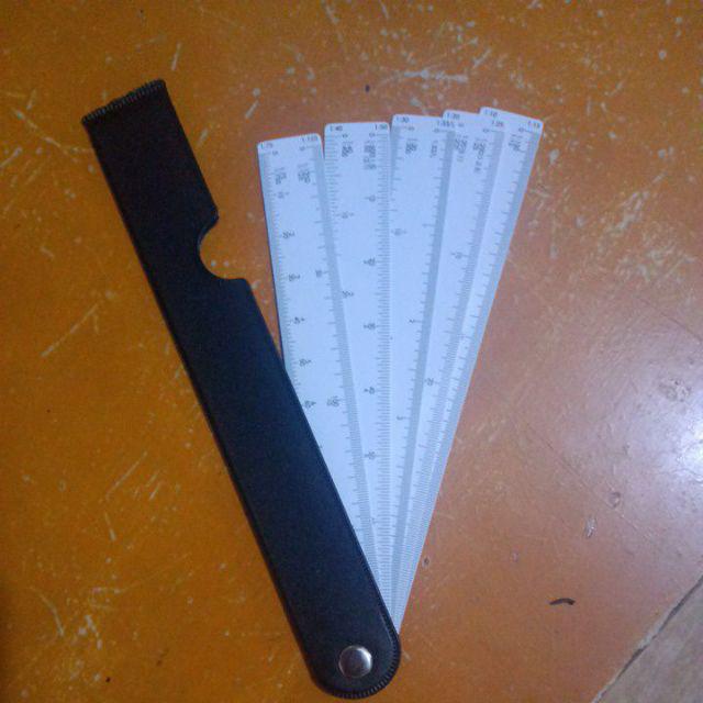 Fan Shape Architects Scale Ruler Multi Ratio Measure Scale | Shopee ...