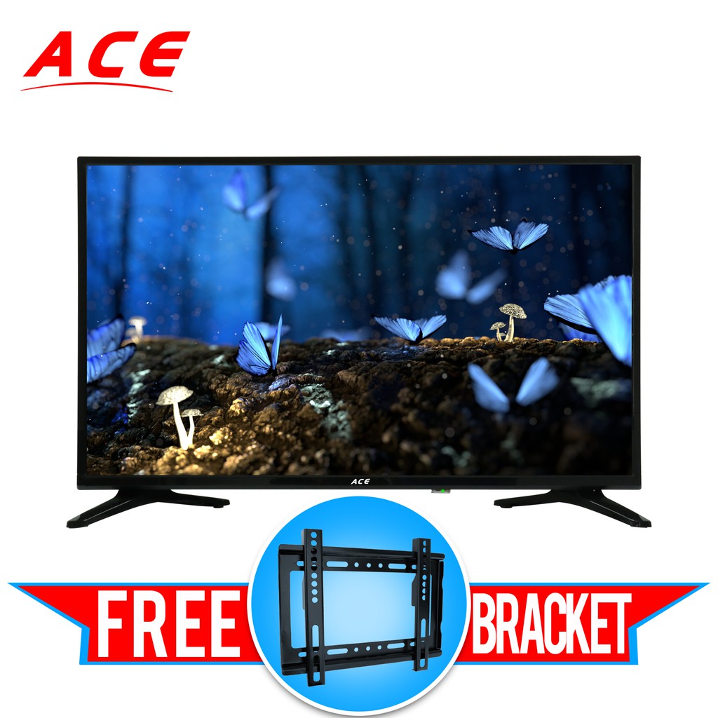 ACE 32" Slim Full HD Digital LED TV Black LED-808 DN4 with bracket ...
