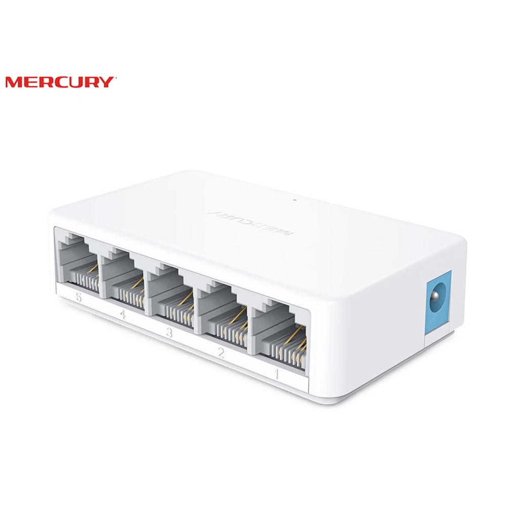Mercury 10/100Mbps 5 Ports Gigabit Ethernet Network Switch RJ45 Cable ...
