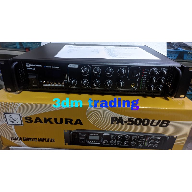 SAKURA (ORIGINAL) PA-500UB PUBLIC ADDRESS AMPLIFIER | Shopee Philippines