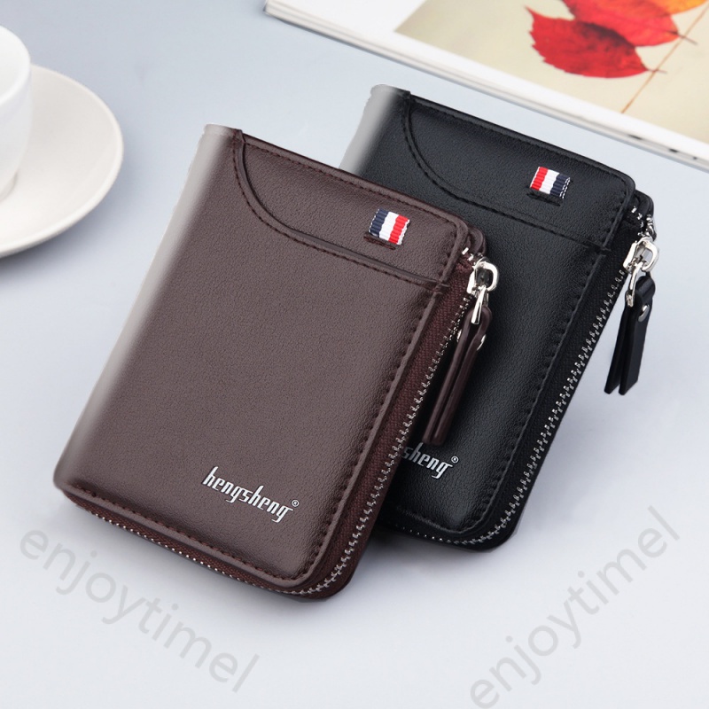 Wallet for Men Short Casual Carteras Short Wallets PU Leather Male ...