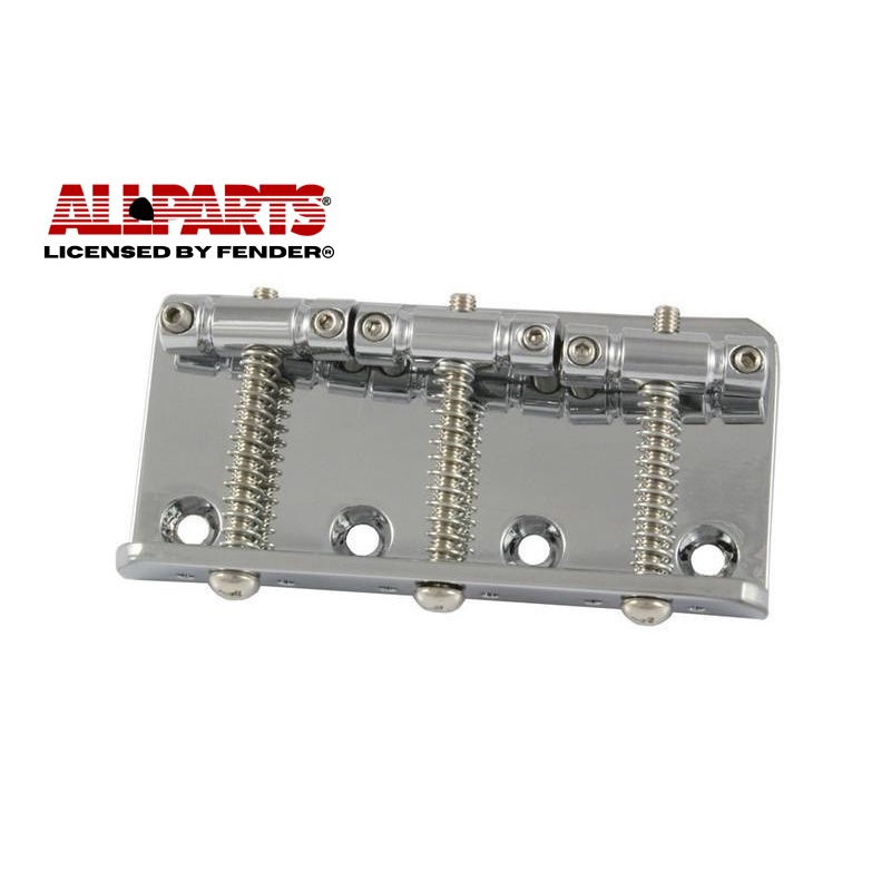 ALLPARTS FENDER MUSTANG/DUO SONIC/SONIC II CHROME GUITAR BRIDGE WITH ...