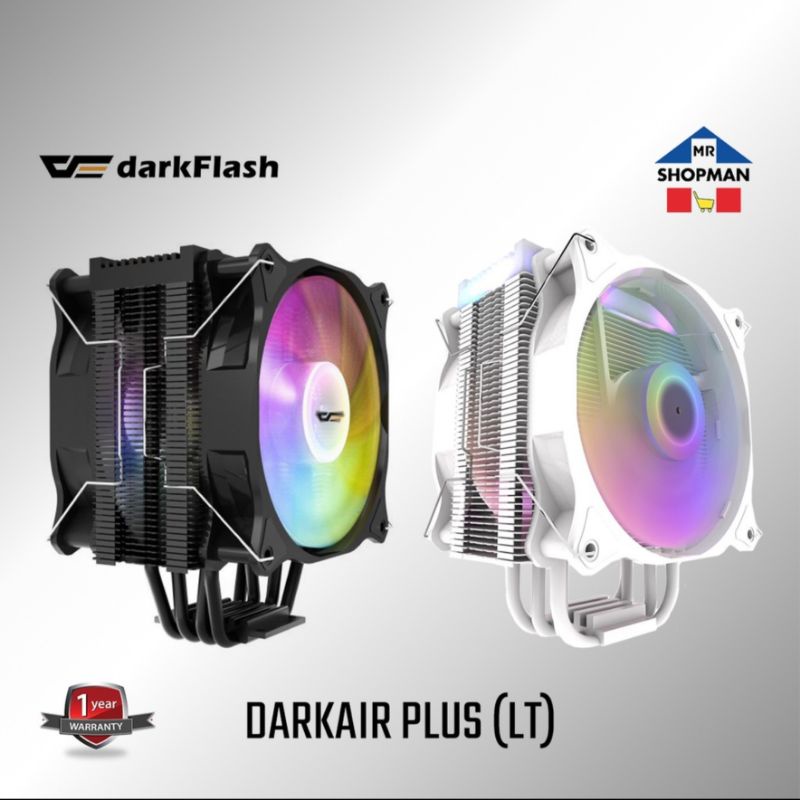 DarkFlash DarkAir Plus Black / White / Pink Dual Fan Dark Air Plus CPU ...