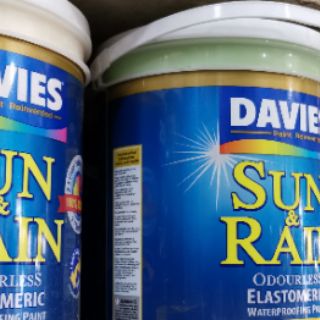 Davies Paints Sun and Rain Elastomeric Weather Proof Paint | Shopee ...