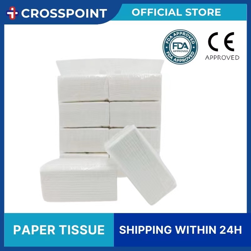 Native Wood Pulp Facial Tissue Interfolded Paper Tissue 4 PLY | Shopee ...