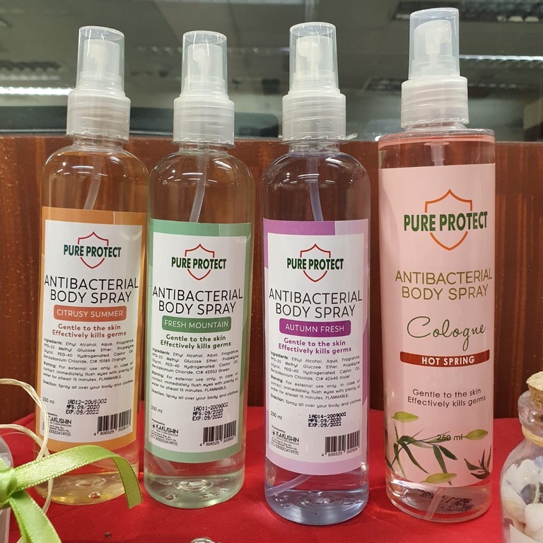 PURE PROTECT ANTI BACTERIAL BODY Spray 250ml | Shopee Philippines