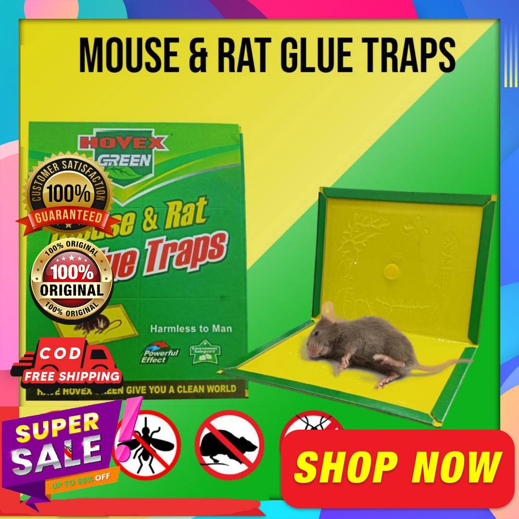 Original Mouse and Rat Catcher Glue Trap Rodent Expert Sticky Bond Home ...