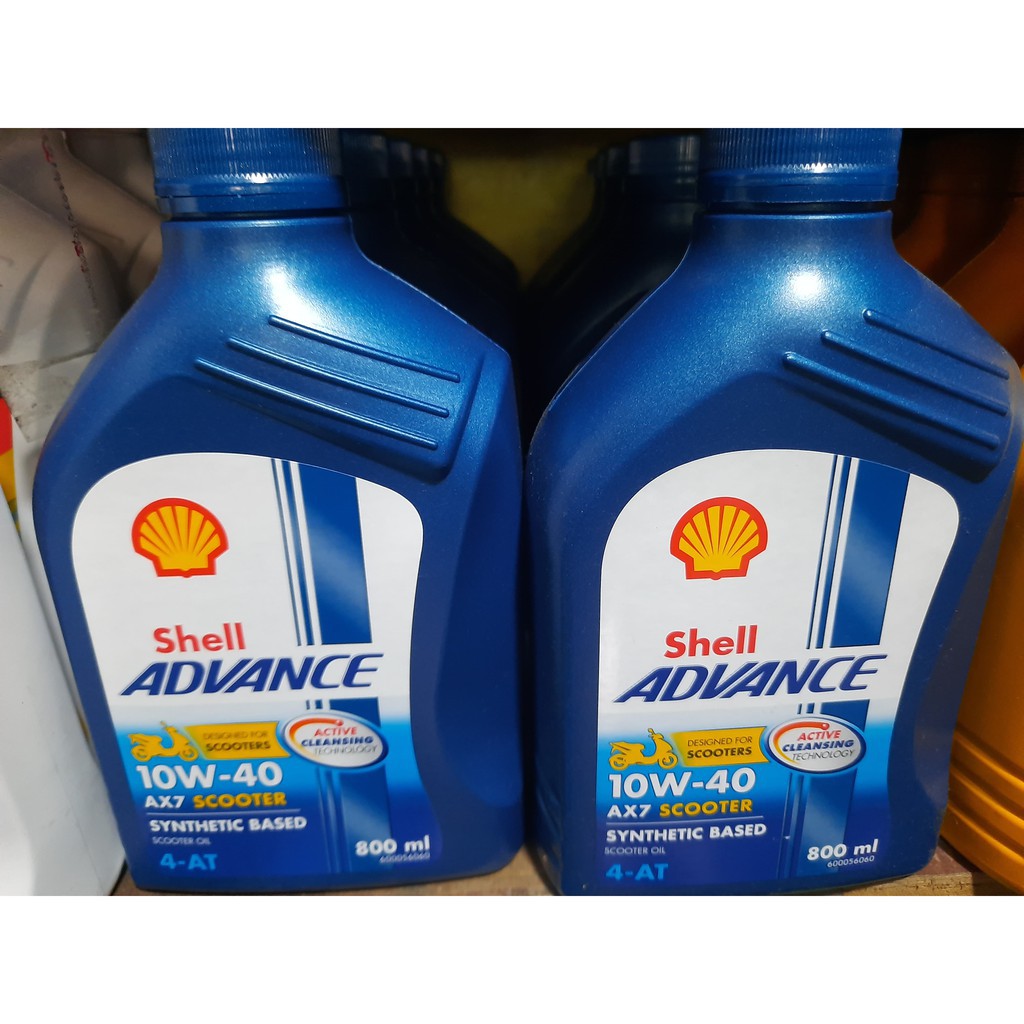 Mga langis ng engine shell advance 4t ax7 scooter 10w-40 800ml | BeeCost