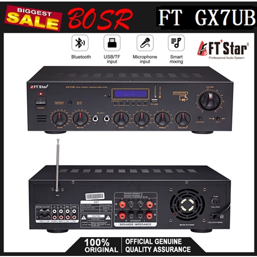 FT-Star Professional GX-7USB GX7USB 800W x 2 Amplifier with Bluetooth ...