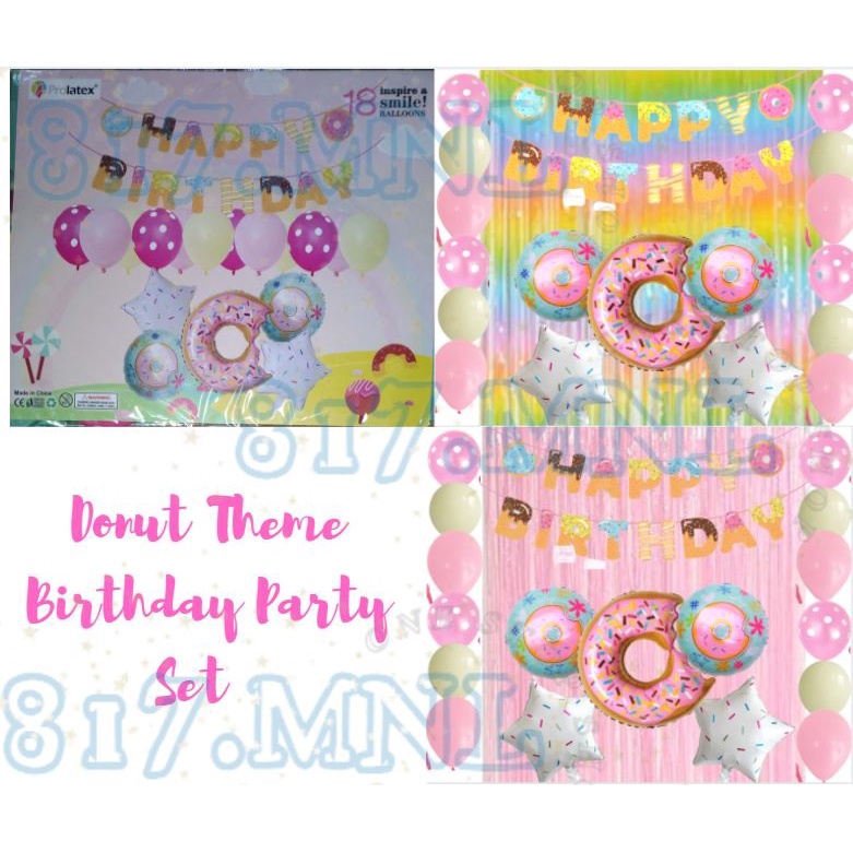 Donut Theme Birthday Party Decorations | Shopee Philippines
