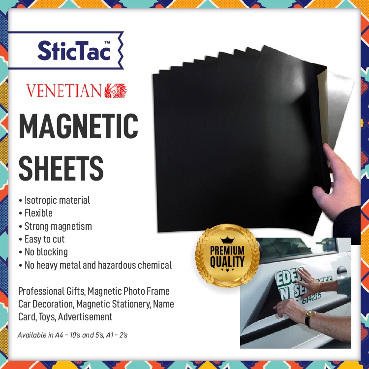 MAGNETIC SHEET A4 (10pcs) CUTTABLE REF MAGNET FOR LABELS SIGNAGE ...
