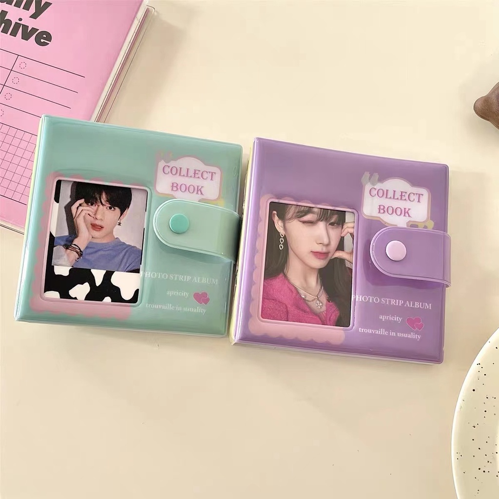 Kawaii binder Collect Book 20 Sheets Kpop Photocards 3 inch 3 Ring Idol ...