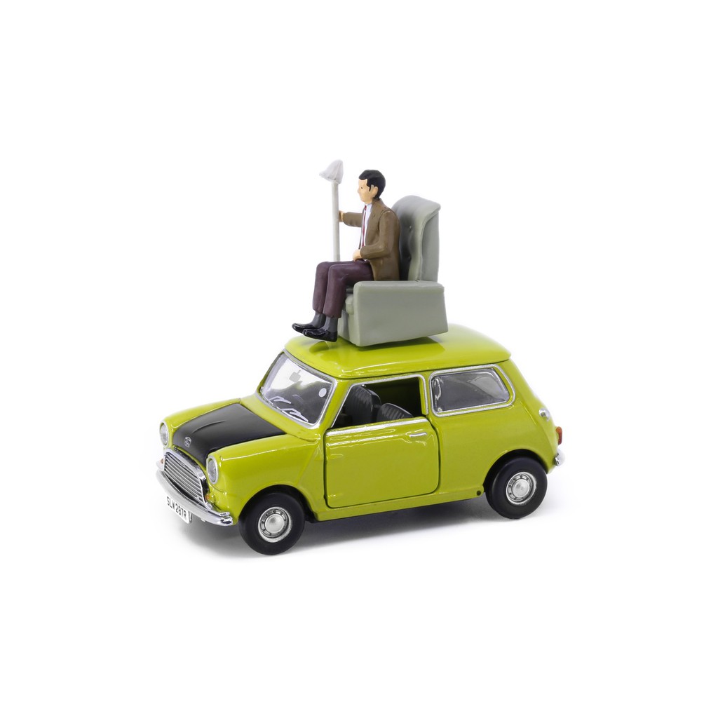 TINY Model Mr. Bean Figure with Mini Cooper 1/50 Set Diecast Car ...
