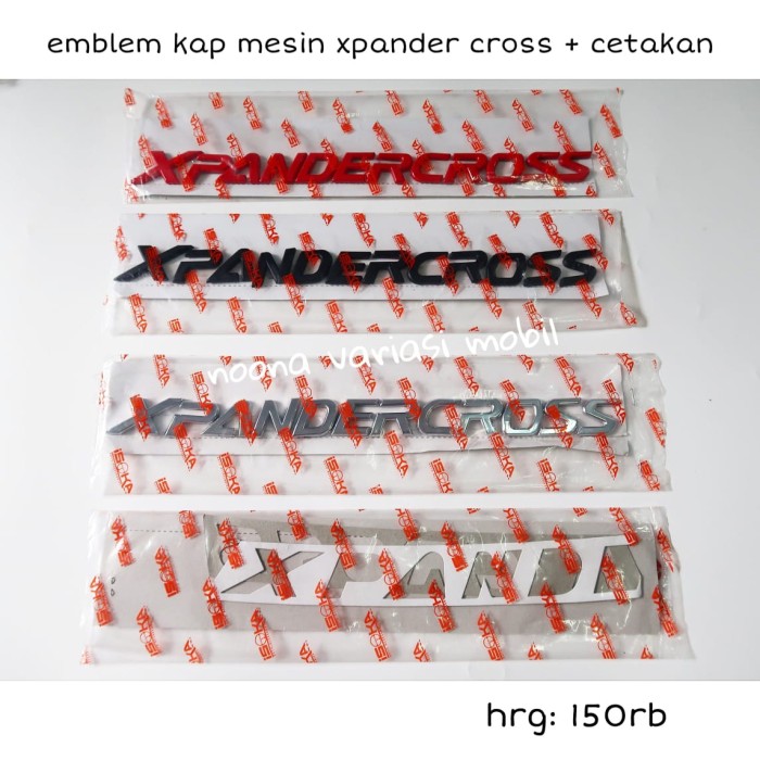 Xpander Cross Engine Hood Xpander Cross Isoka Engine Hood Emblem Logo ...