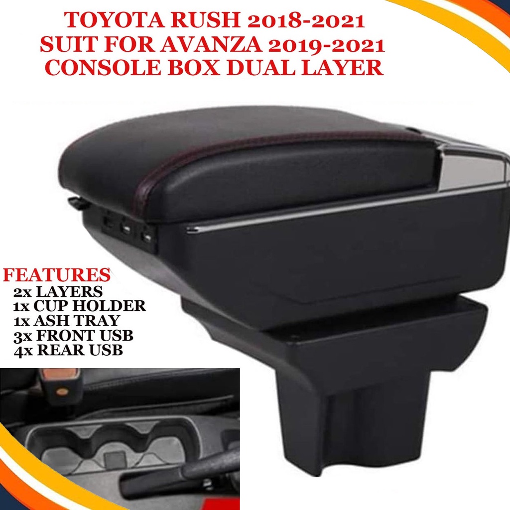 Toyota Rush 2018-2020 / Avanza 2019-2021 Armrest Center Console Box ...