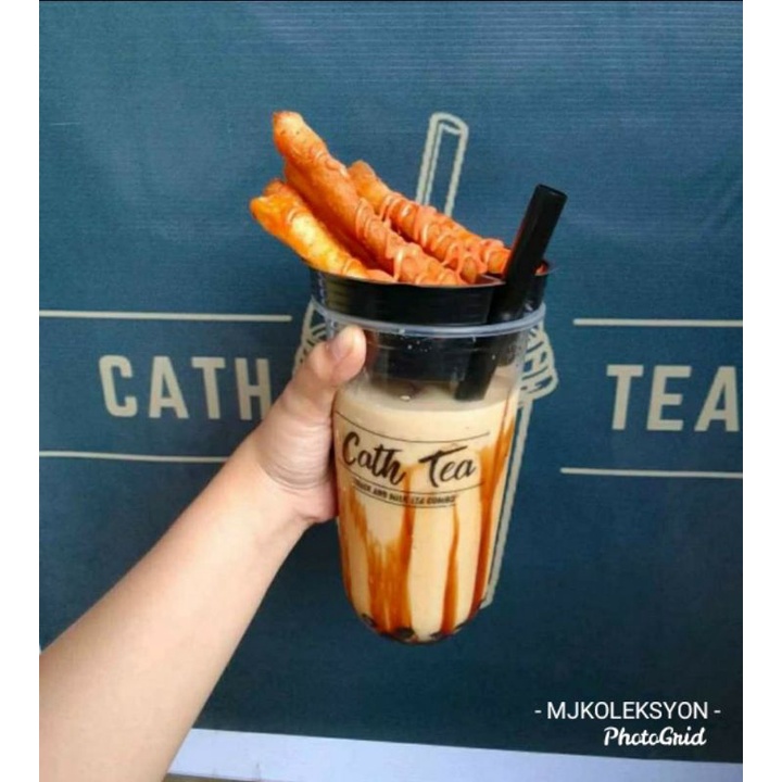 50pcs Milktea Snack on Top Cup Set, with cup and straw included ...