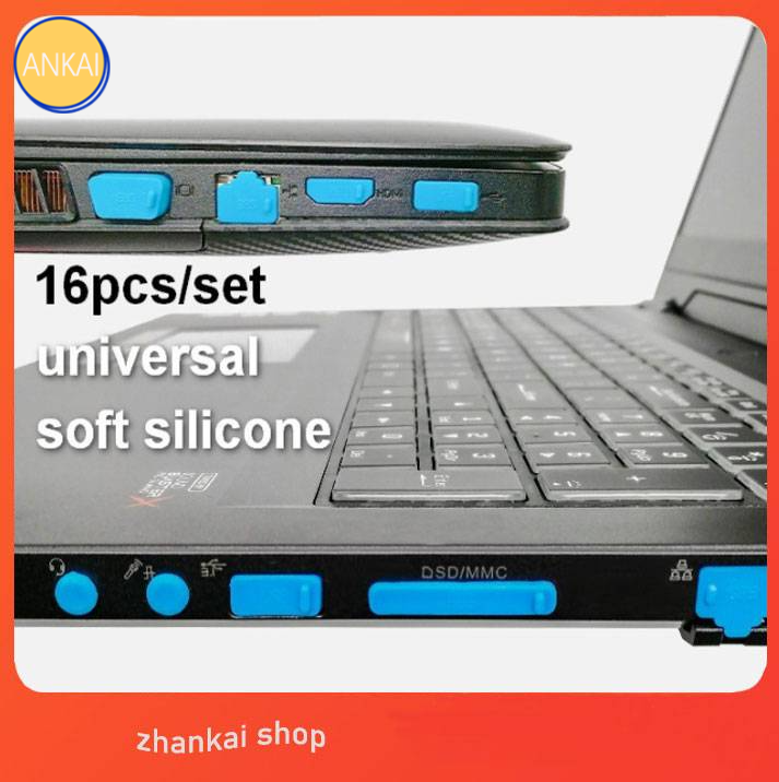 Ankai In Stock-16Pcs/set Silicone Anti-dust Laptop Port Protector Port ...