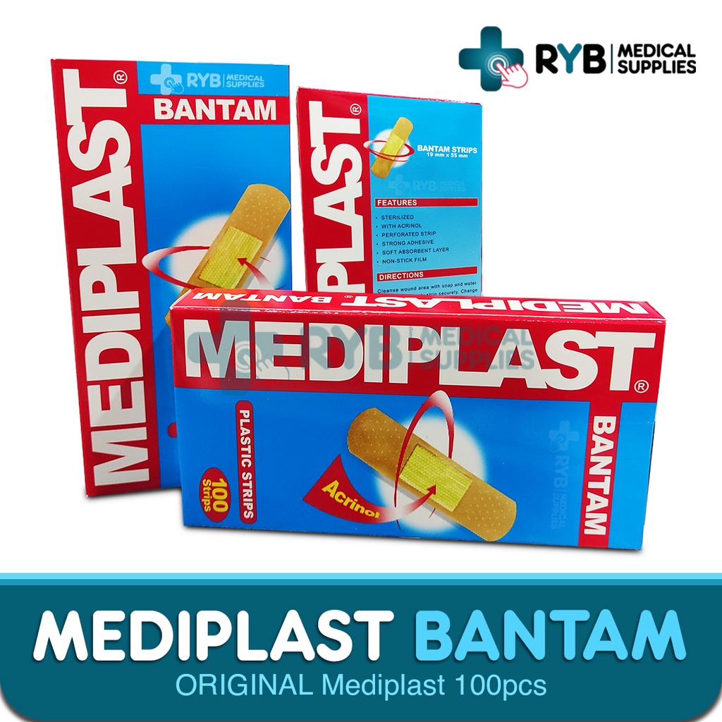 Mediplast Bantam Original Band Aid - 100pcs | Shopee Philippines