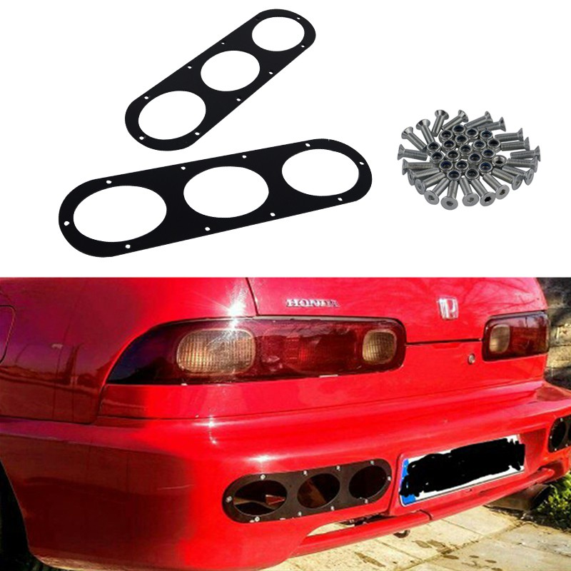 2pcs Car Speed Hole Rear Bumper Air Diffuser Universal Air Diversion ...