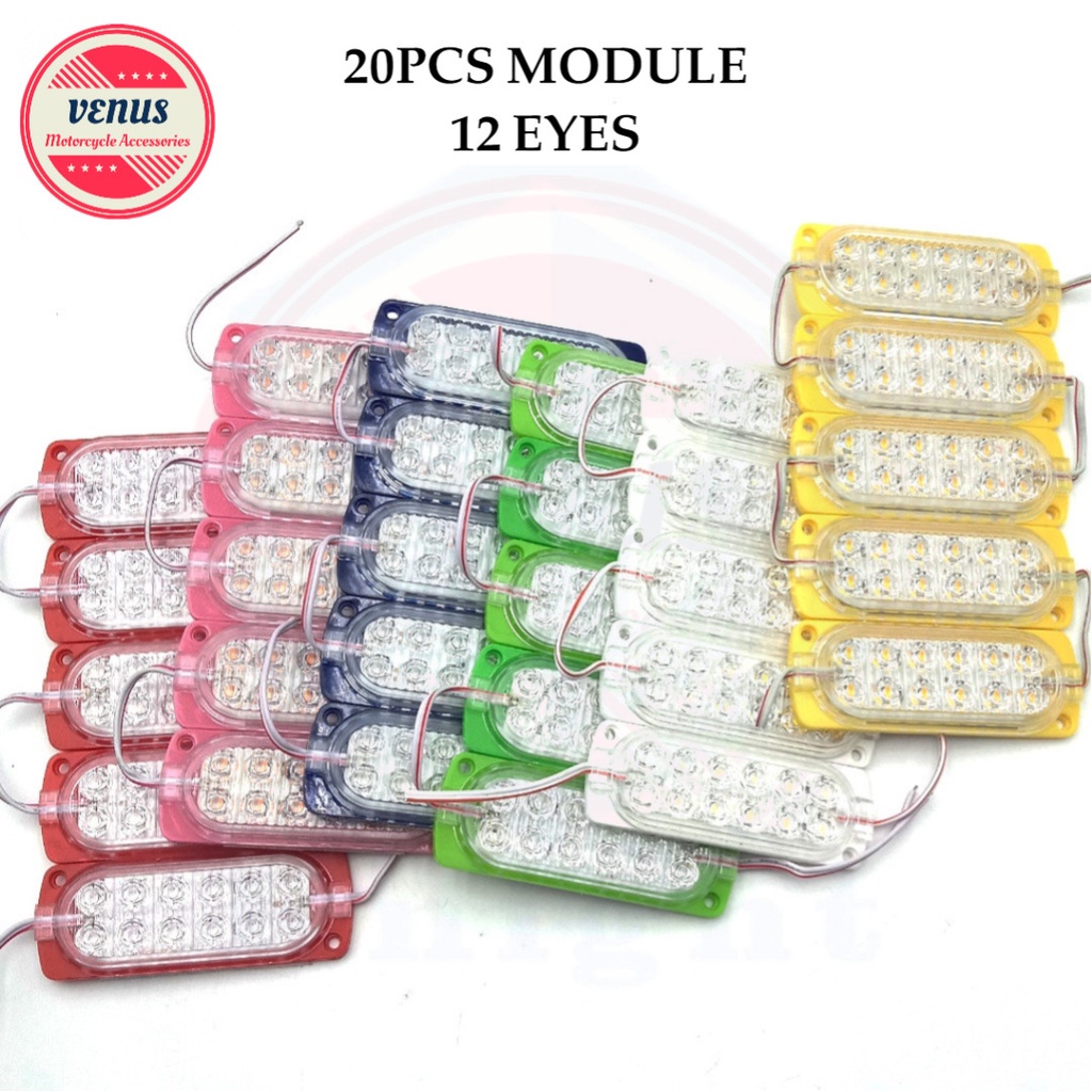 Venus New Ultrasonic 20 PCS Module Lights 3 Eyes/6 Eyes/ 12 Eyes 12v 7w ...