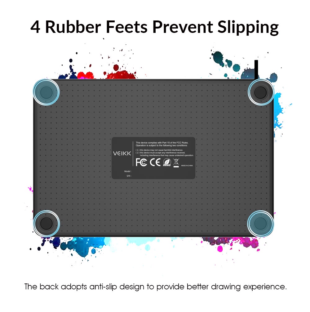 VEIKK VK640 Drawing Tablet Pen Tablet 6x4 Inch Support Android Phone ...