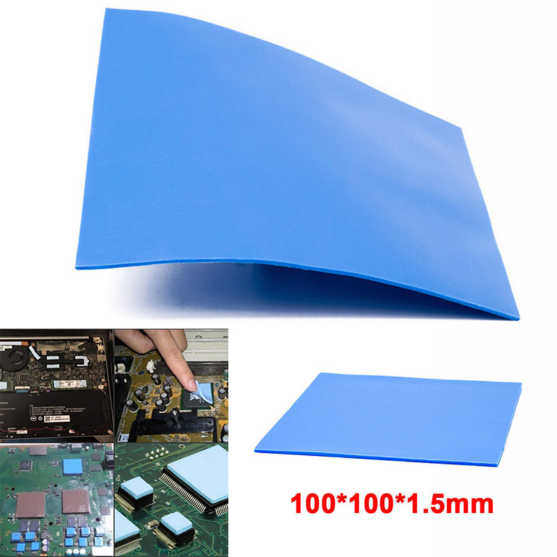 Thermal Pad Thick GPU Replace Replacement 100*100*1.5mm Conductive ...