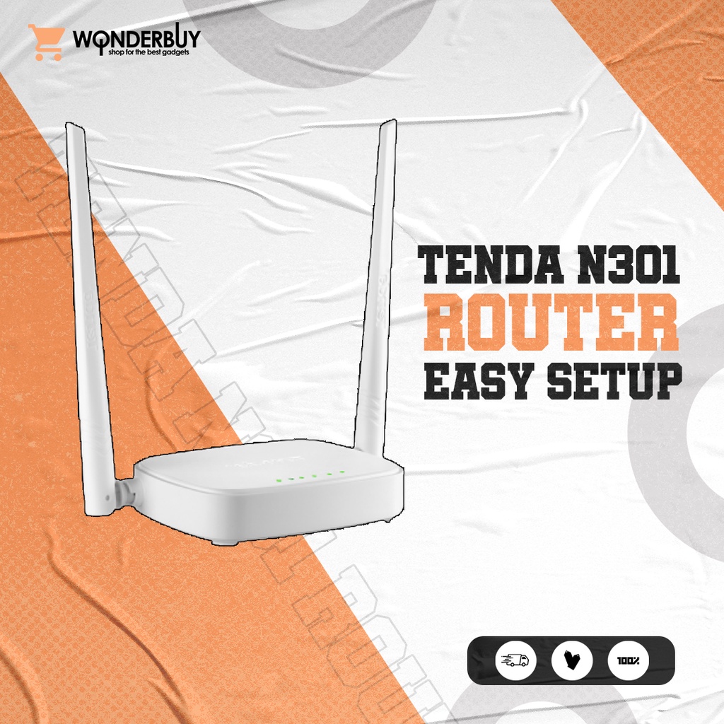Tenda N301 Router Wireless N300 Easy Setup Router (English Firmware ...
