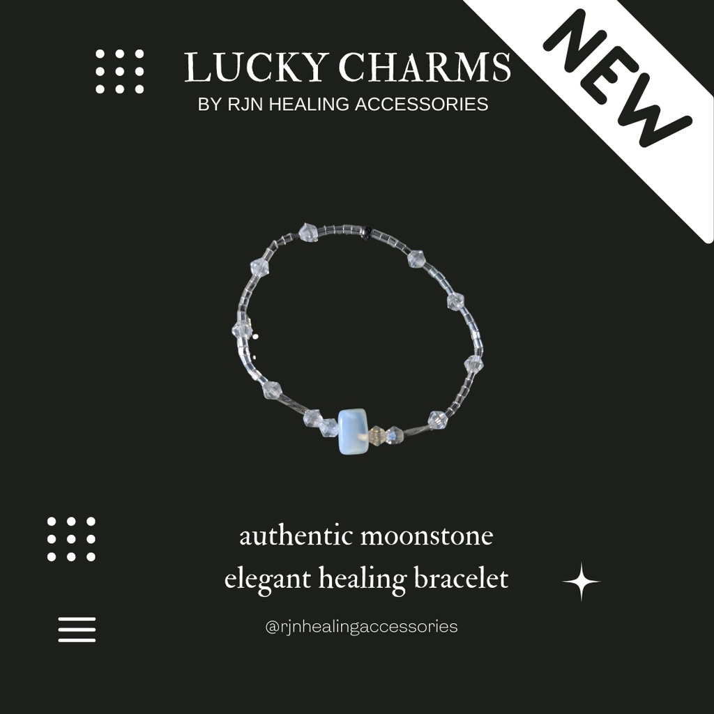 authentic moonstone elegant healing bracelet (CLEANSED/BLESSED ...