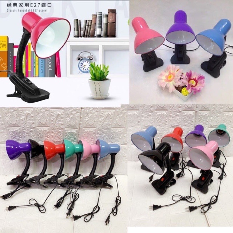 #108 CLIP STUDY LAMPASHADE & OFFICE LAMP (NO BULB INCLUDED) | Shopee ...