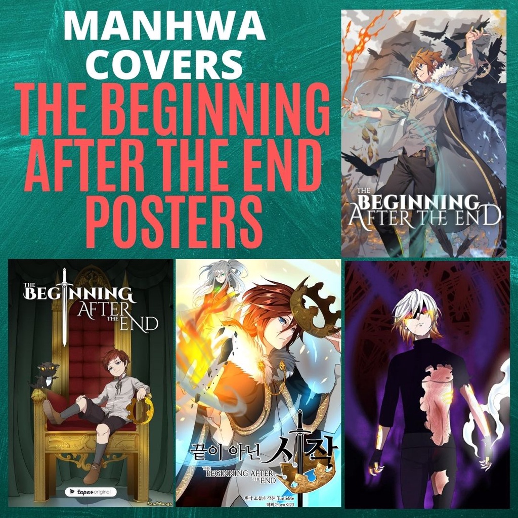 THE BEGINNING AFTER THE END (TBATE) - MANHWA BOOK COVER POSTERS (A4 ...