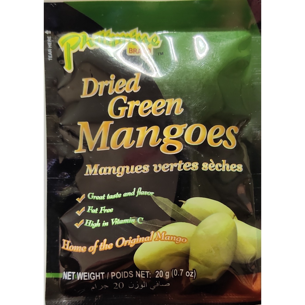 PHIL DRIED GREEN MANGO SLICE 20G | Shopee Philippines