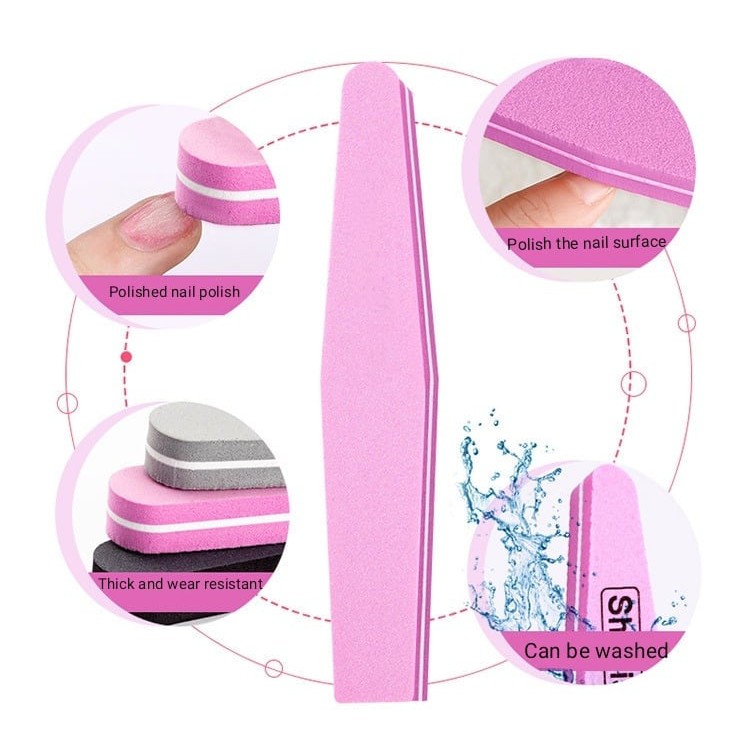 Sunshine Nail File Sponge Diamond Nail Buffer Sponge Sticks For Nail ...