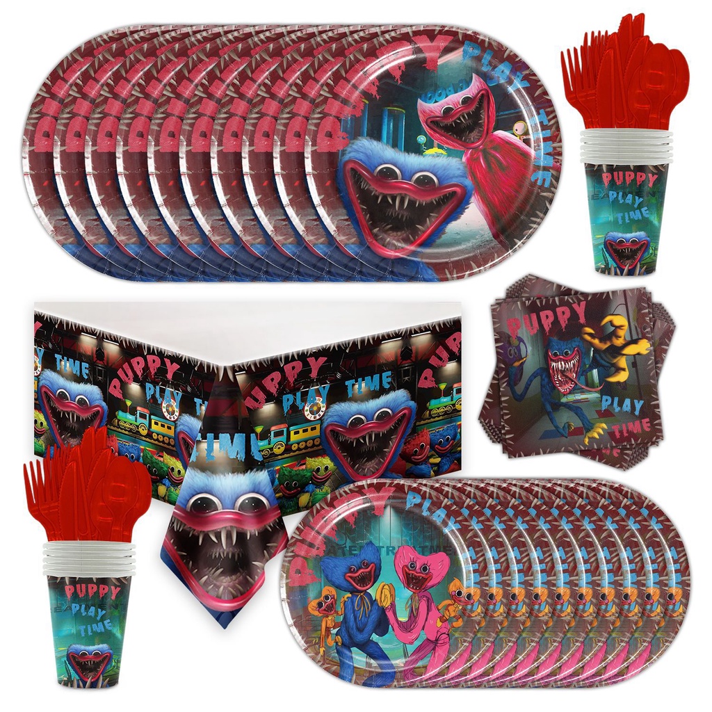 Poppy playtime Party Supplies Boys Birthday Party Huggy Wuggy ...