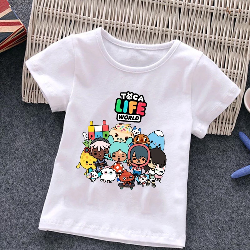 2022 Toca Life World T-shirt Summer Guys Girls Children's Print Short ...