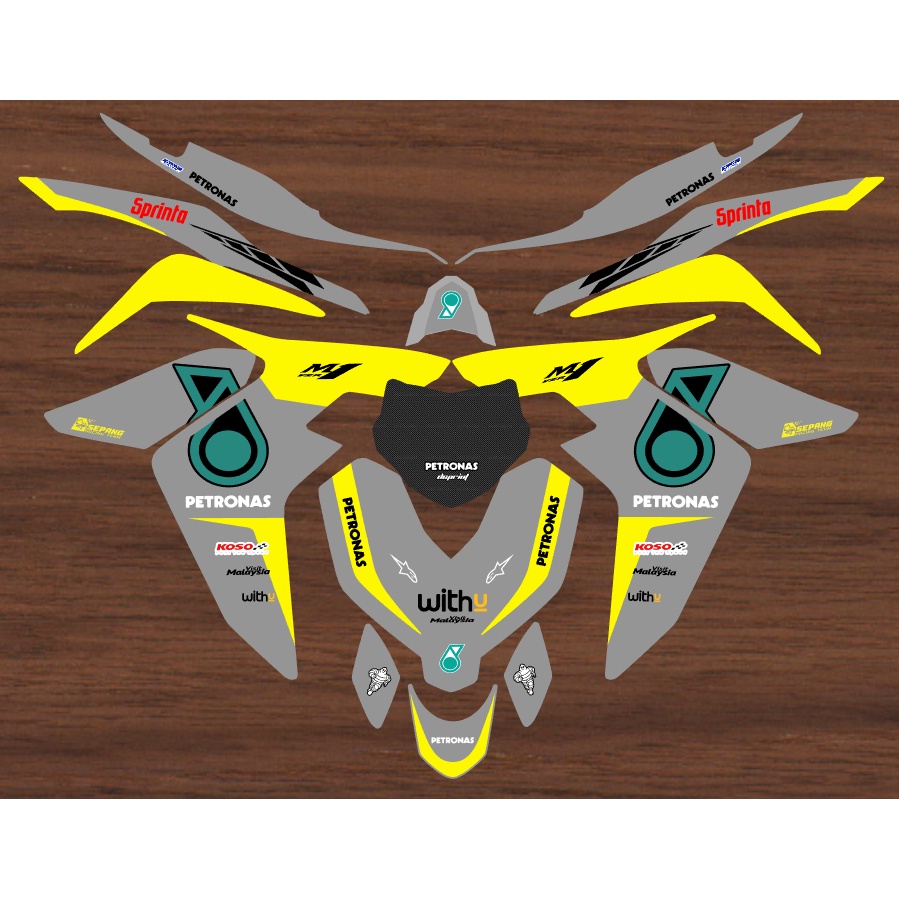 Sniper 155 Dcprint decals original sticker waterproof (Petronas ...