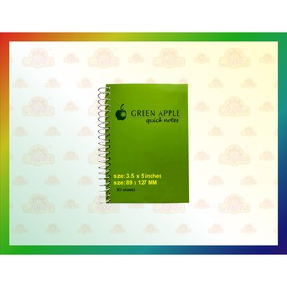 Green Apple Notebook 80 sheets spiral | ANDREA | Shopee Philippines