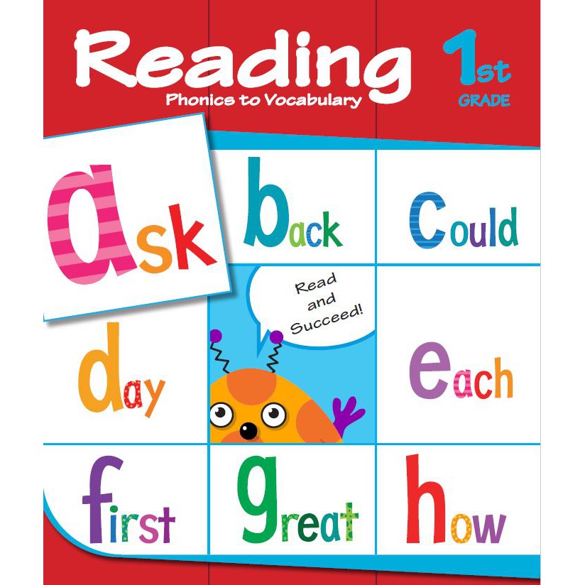 Grade 1 English Activity Workbook: Reading Phonics Vocabulary (43 pages ...
