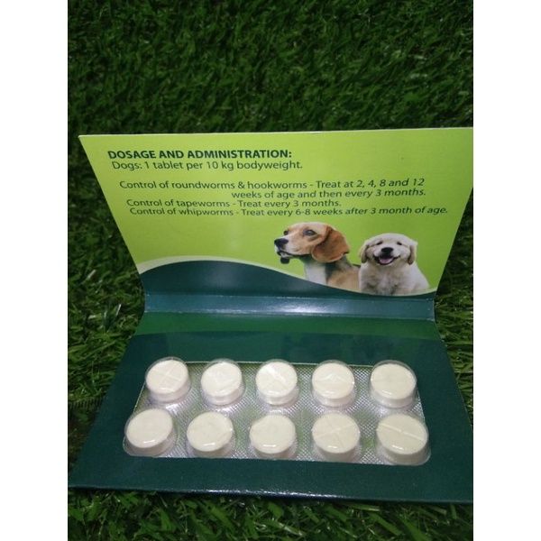 Wormguard Anthelmintic Tablet for Dogs ( Pampurga ng Aso ) | Shopee ...