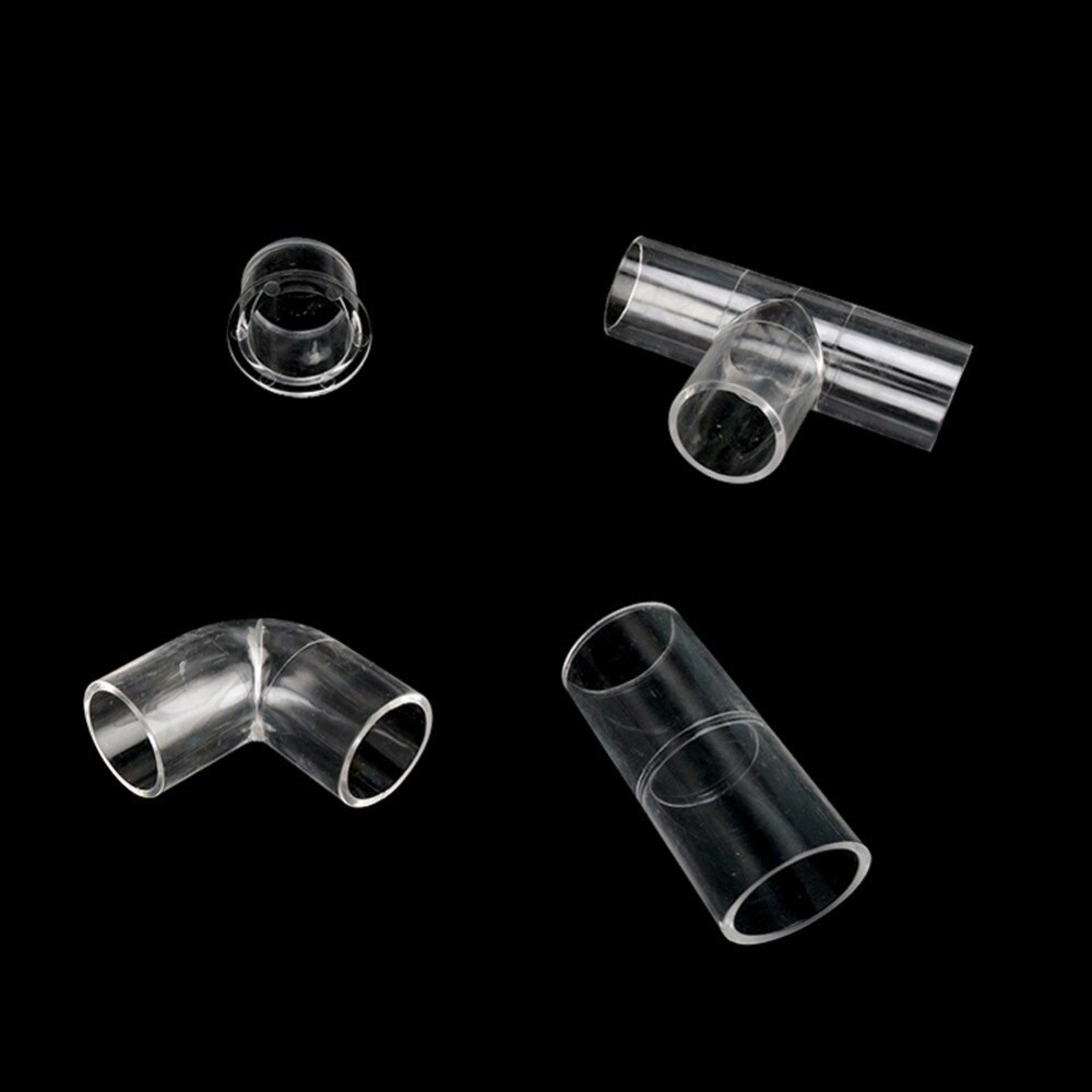 1 Pc Inner diameter 20mm Transparent acrylic connector T/Straight ...
